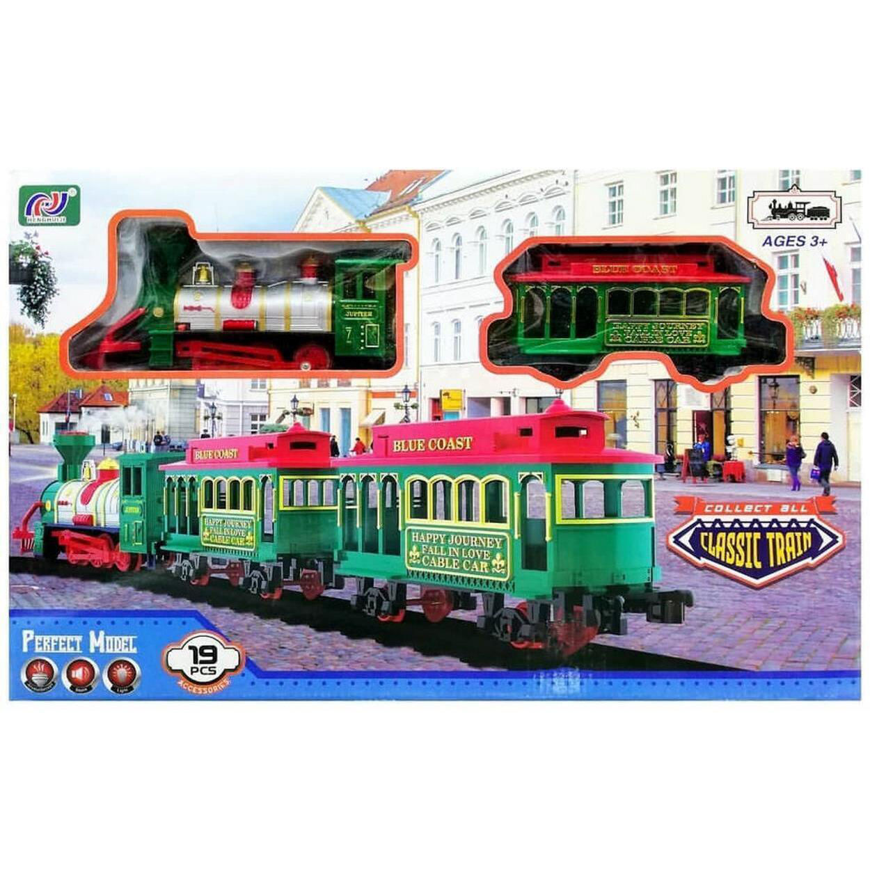 Mașină Essa V8569 Jucărie tren CLASSIC TRAIN 19 elemente (lumina ...