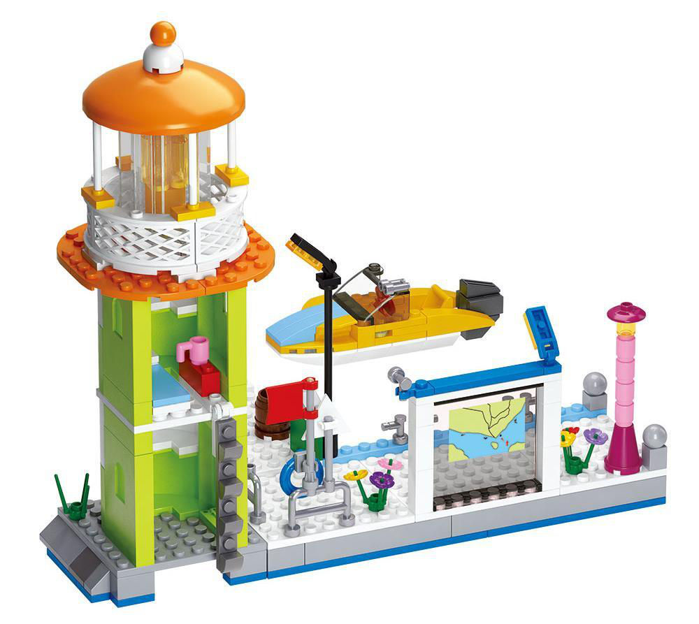 Set de construcție Sluban B0607 GIRL IS DREAM Lighthouse Pier 279pcs ...
