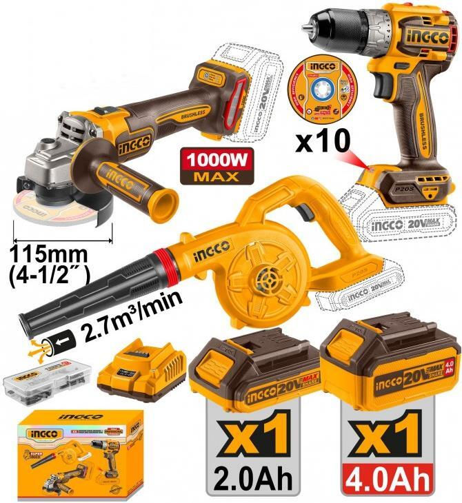 Set de scule electrice INGCO COSLI241192 (50278) cumpăra la preț mic în ...