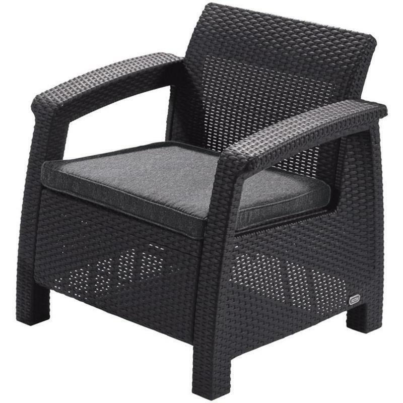 Fotoliu Keter Corfu II Chair Graphite (242902) cumpăra la preț mic în ...