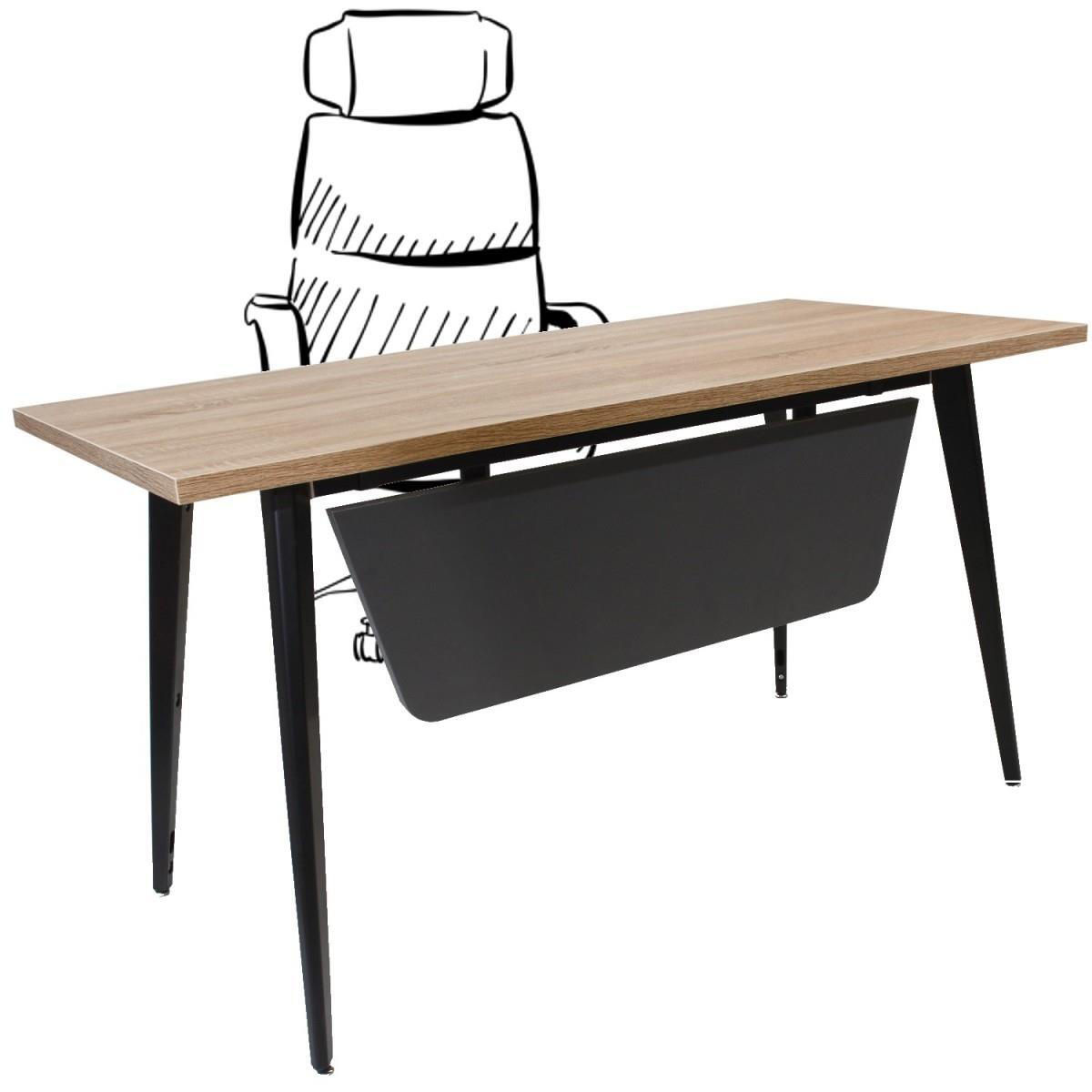 Masă de birou Deco Rio Plus Sonoma+Black Legs 138x68cm cumpăra la preț mic în Chișinău, Bălți ...