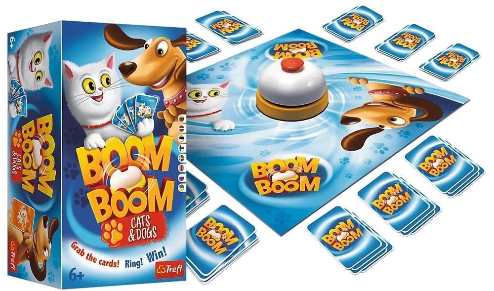 Joc educativ de masă Trefl 2364 Game Boom Boom Dogs & Cats cumpăra la ...