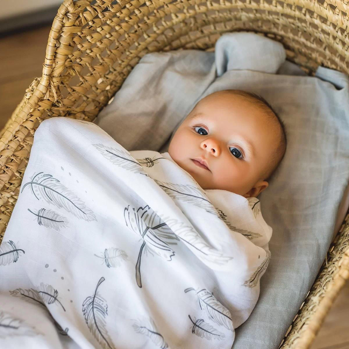 Accesoriu pentru înfășat BabyOno 537 01 Scutece bambus muslin 2buc ...