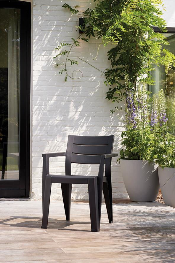 Scaun Keter Julie Dining Chair Graphite (246188) cumpăra la preț mic în ...