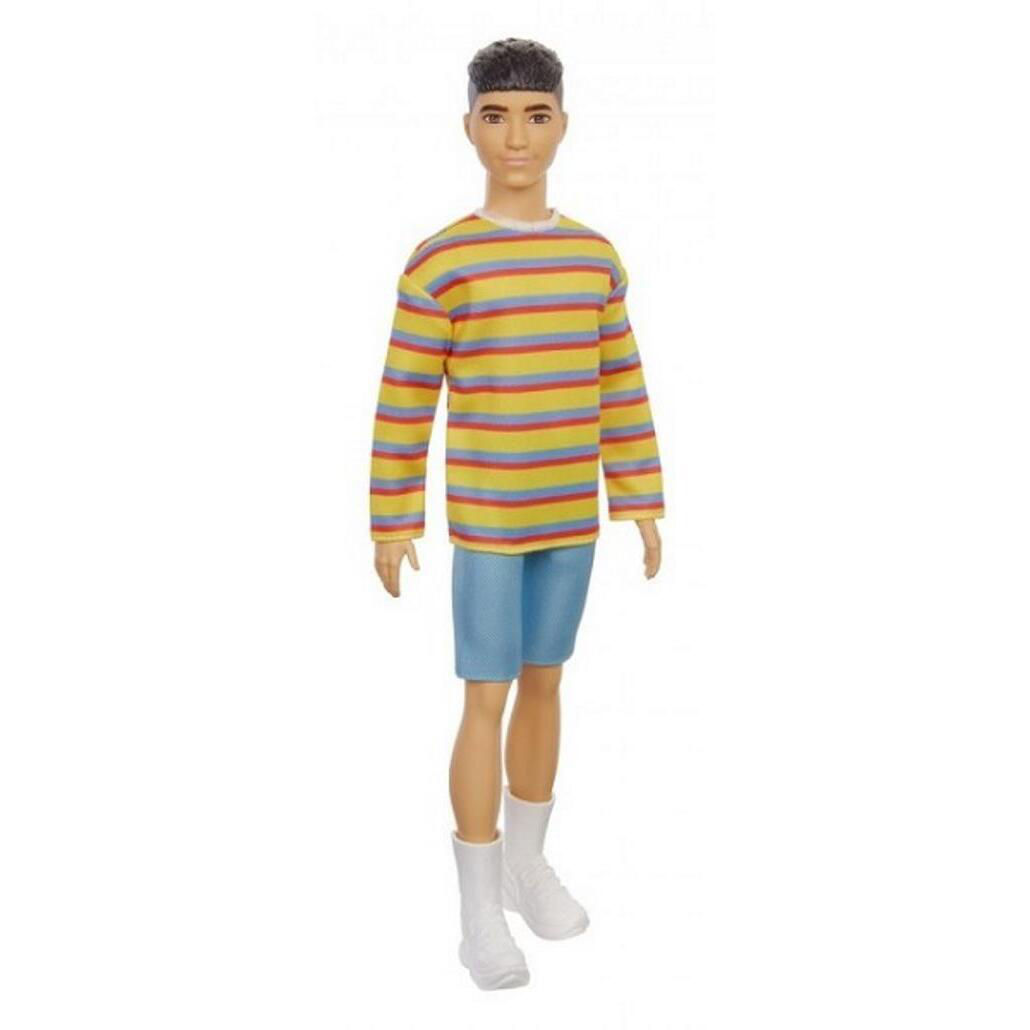 Păpușă Barbie GRB91 Ken in pulover cu dungi cumpăra la preț mic în ...
