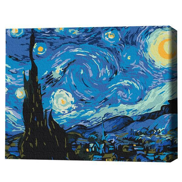 Tablou pe numere BrushMe RBS4756FC 30*40 сm (fără cutie) Noaptea cu stele cumpăra la preț mic în ...