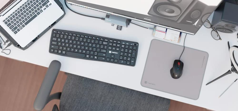 Covoraș pentru mouse Natec NPO-2086 Colors Series 300x250mm, Stony Grey ...