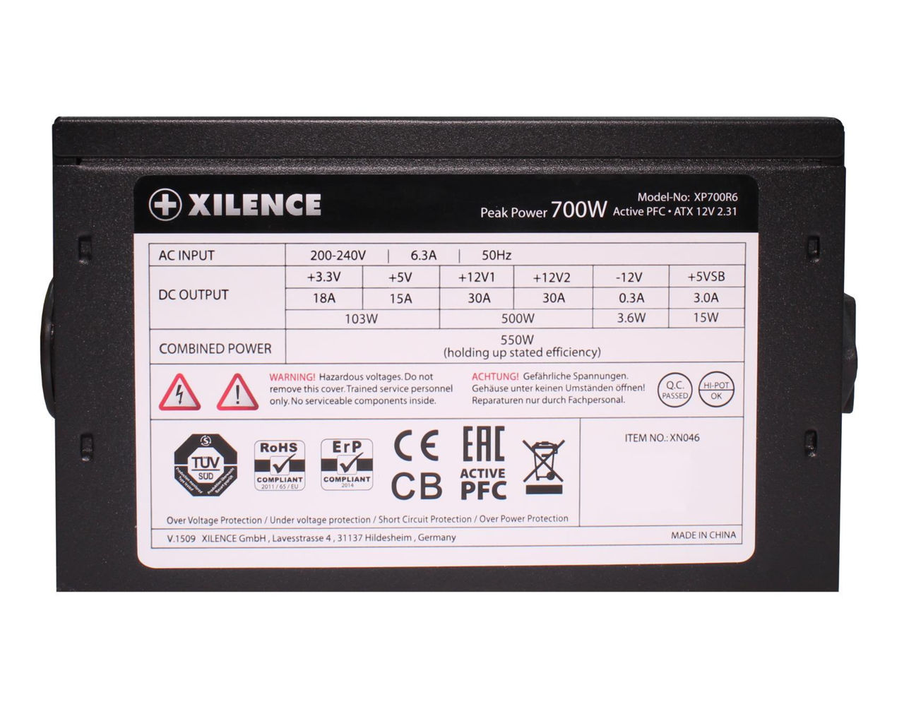 Bloc de alimentare PC Xilence XP700R6, 700W, Performance C Series ...