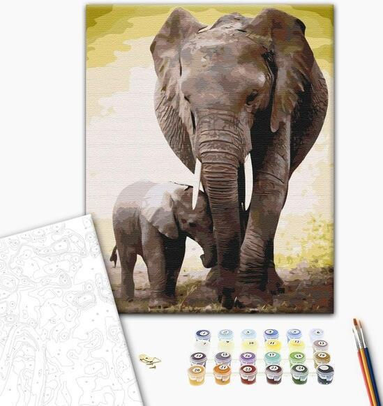 Tablou pe numere BrushMe BS52150 40x50 cm (în cutie) Primele zile ale ...