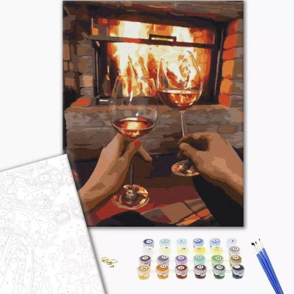 Tablou pe numere BrushMe BS51816FC 40*50 сm (fără cutie) Seară pentru doi cumpăra la preț mic în ...