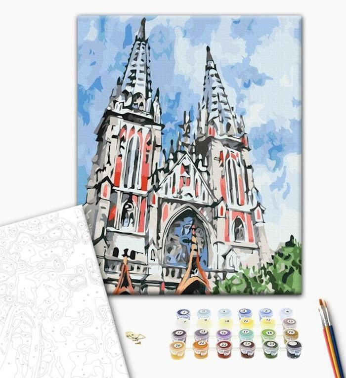 Tablou pe numere BrushMe BS53358FC 40x50 cm (fără cutie) Biserica Sf ...