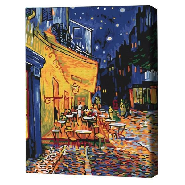 Tablou pe numere BrushMe RBS51338FC 30x40сm (fără cutie) Cafeneaua de noapte din Arles. Van Gogh ...