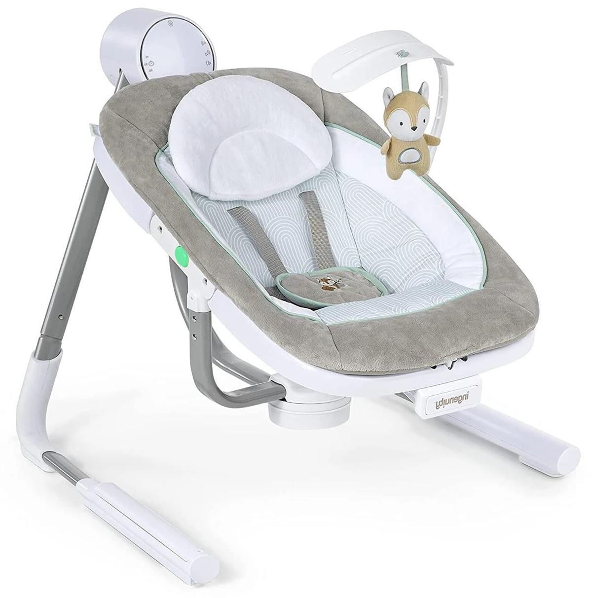 Leagăn pentru bebeluși Bright Starts 12584 Leagan portabil cu dubla ...