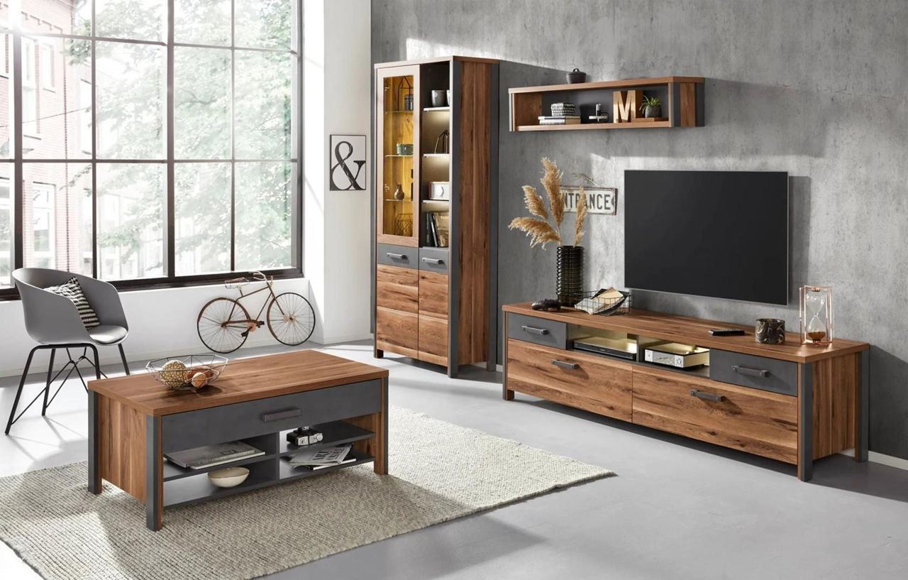 Măsuţă cafea Helvetia Buffalo 24RMKA99 1S Дуб Роялис/Матера Антрацит ...