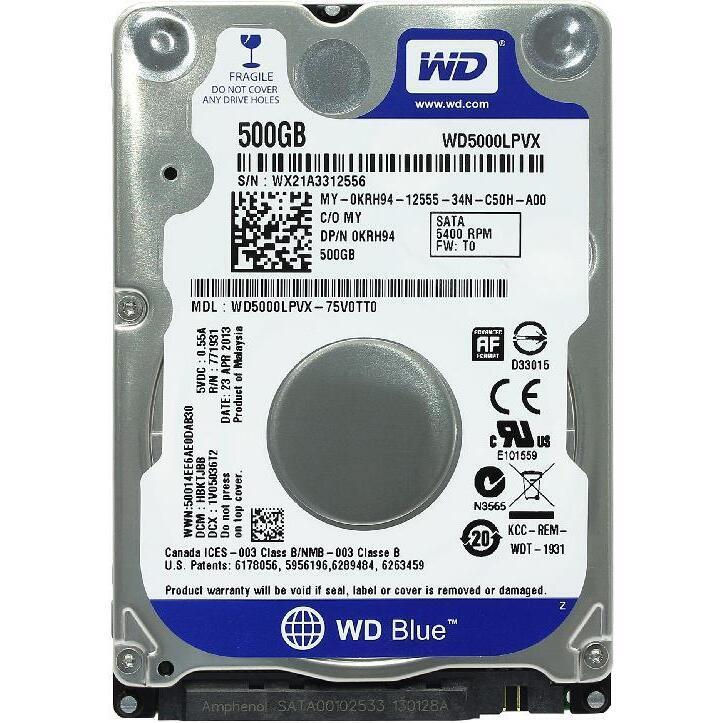Жесткий диск HDD внутренний Western Digital WD5000LPVX-NP купить по ...
