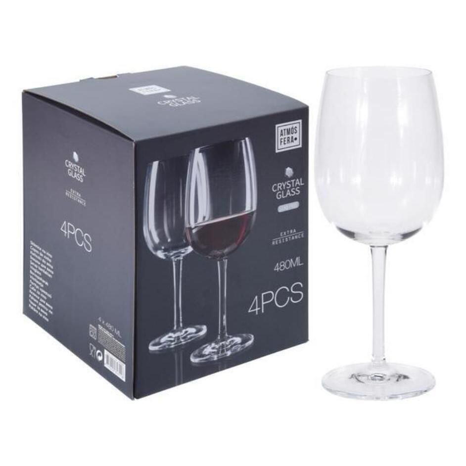 Veselă pentru băuturi Promstore 38733 Набор бокалов для красного вина Agio Gold-cut 4шт, 480ml ...