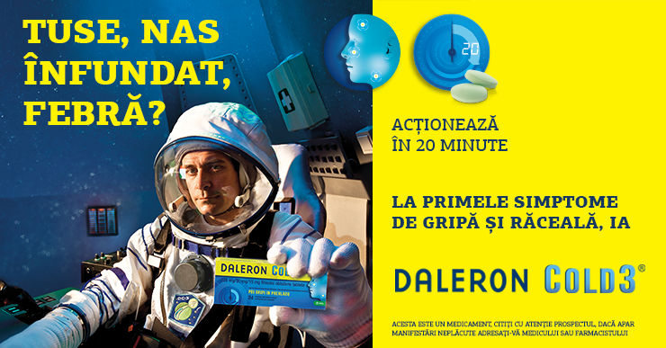 Daleron Cold 3 помогает при первых симптомов гриппа и простуды