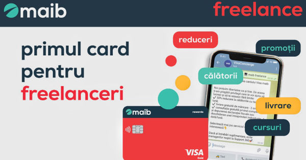 Maib freelance – primul card din Moldova dedicat freelancerilor