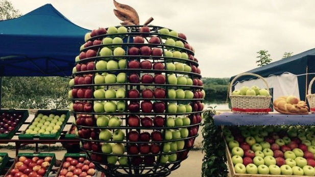 Festivalul Naţional al Mărului: Tarabe cu mere, bucate şi voie bună