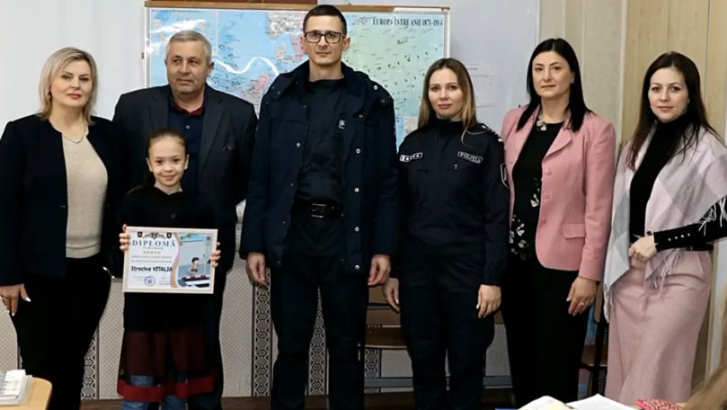 O elevă din Orhei a primit o diplomă pentru curaj: Ce a făcut copila