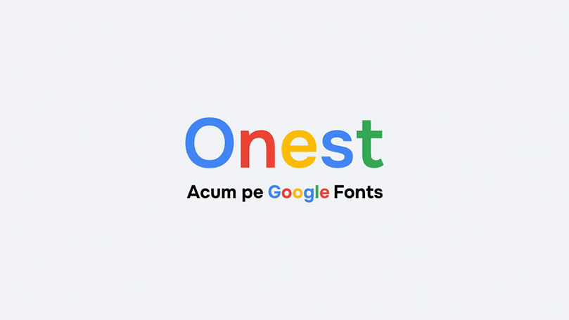 Fontul moldovenesc Onest, acum și pe Google Fonts