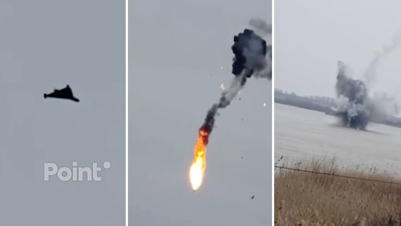 O dronă rusească s-a prăbușit la aproximativ 100 de metri de o ...