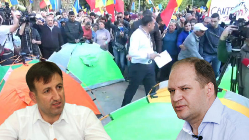 Protestatarii, mărul discordiei dintre IGP și Ceban: Se urinau în public
