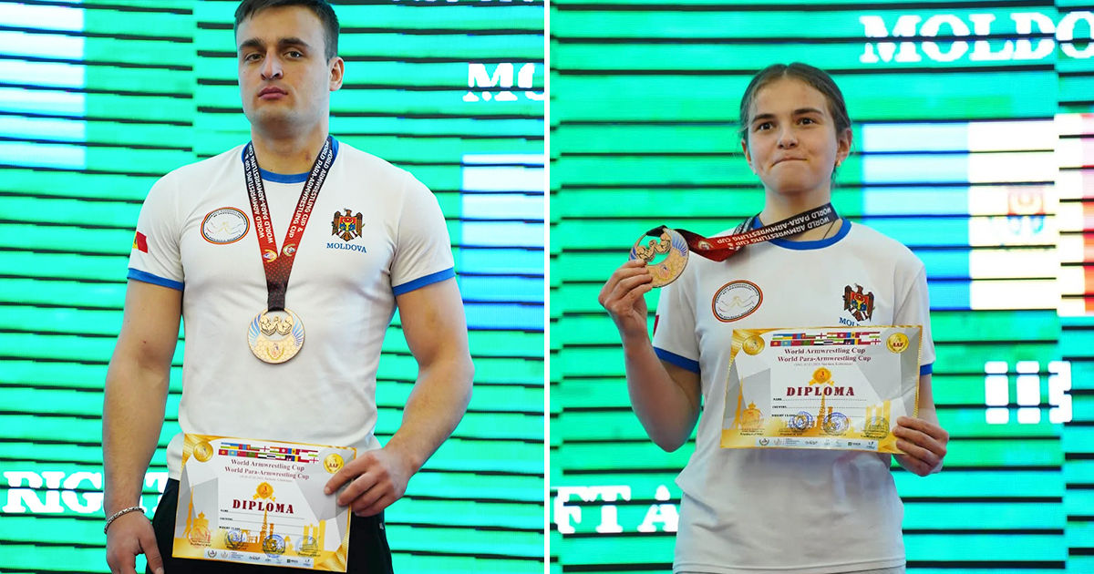 Молдавские спортсмены завоевали медали на Кубке мира по армрестлингу