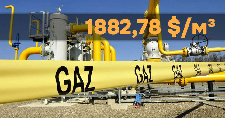 В сентябре Молдова будет закупать природный газ по $1882,78 за 1 тыс ...
