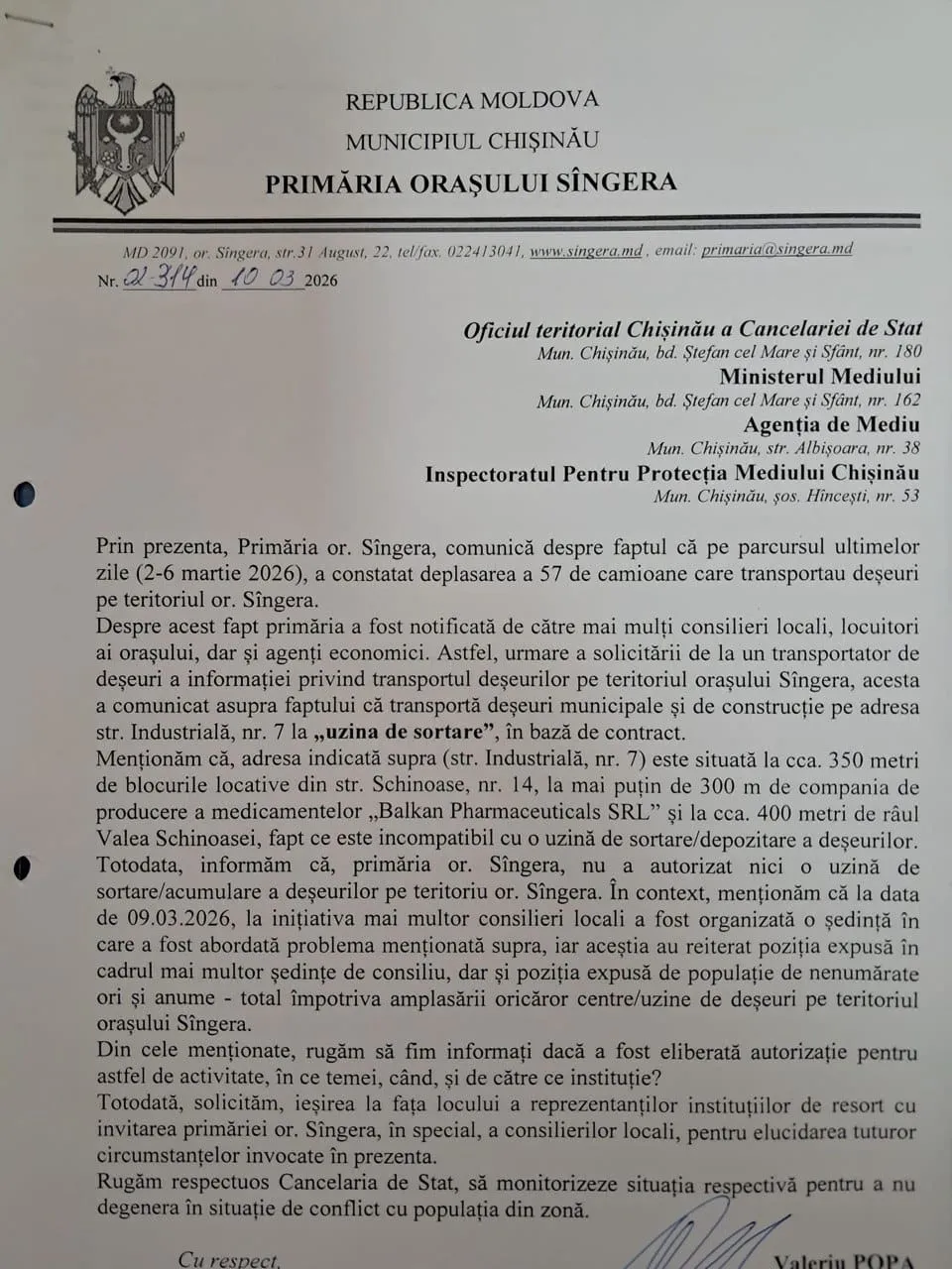 Scandal la Sângera din cauza unui centru de sortare a deșeurilor ...
